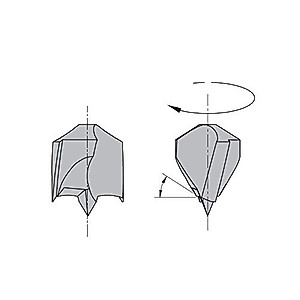 CMT 311.064.11 Two Flute Dowel Drill, 1/4-Inch Diameter, 10x30mm Shank, Right-Hand Rotation