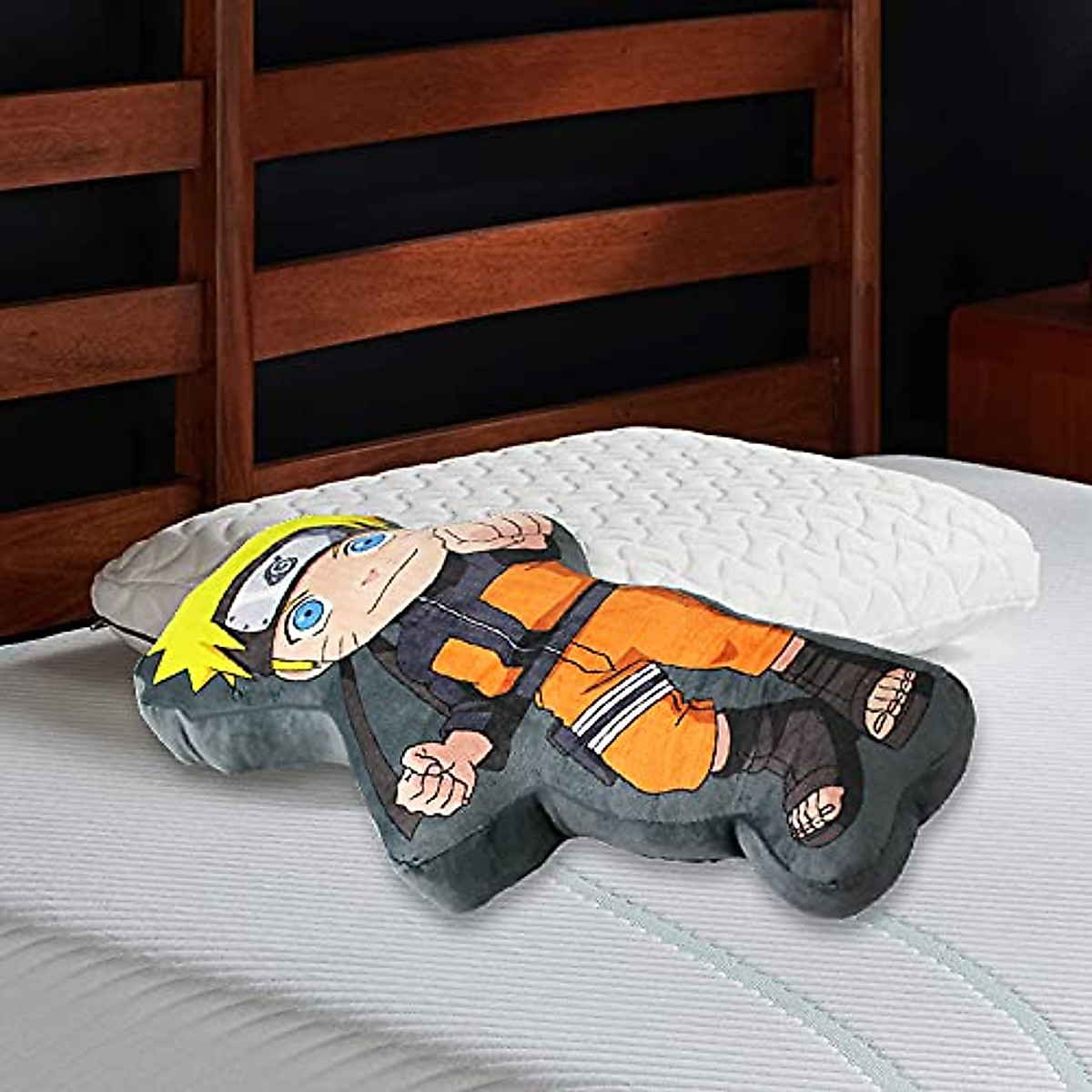 JUST FUNKY Naruto Chibi Plush Pillow, Throw Pillow, Decor, Polyester Pillow | 10 x 20 Inches | Bedding | Home Deco | Anime Pillow | Official Licensed