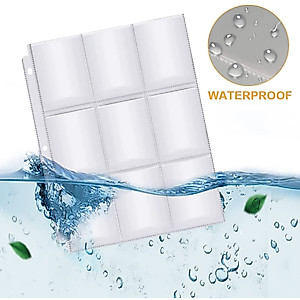 540 Pockets Baseball Card Sleeves, FOME Double Side 9-Pocket Trading Card Sleeve Page Protector 3 Holes Game Card Sleeves Fit 3 Ring Binder for Trading Baseball Game Business Cards 30 Pages