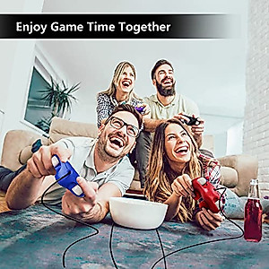 FIOTOK Gamecube Controller, Classic Wired Controller for Wii Nintendo Gamecube (Blue & Red-2Pack)