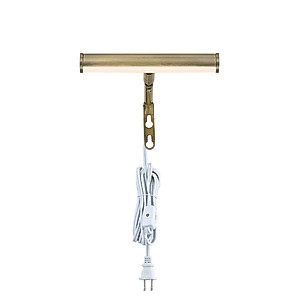 Westinghouse 7500700 7 Inch, 2 Watt Adjustable LED Picture Light, Antique Brass Finish, 3000K, White