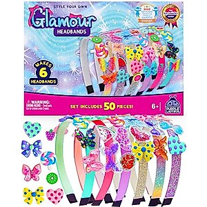 PURPLE LADYBUG DIY Headband Hair Accessories for Girls - Great 5 Year Old Girl Gift, Gifts for 6 Year Old Girl, Birthday Gifts for Girls Age 5 6 7 8 9, Crafts for Girls Ages 6-8, Girls Headbands 4-6