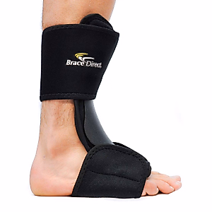 Brace Direct Night Splint (L/XL) + Plantar Fasciitis Day Air Wrap- for Plantar Fasciitis Relief, Arch Support, Heel Foot Pain, Achilles Tendonitis