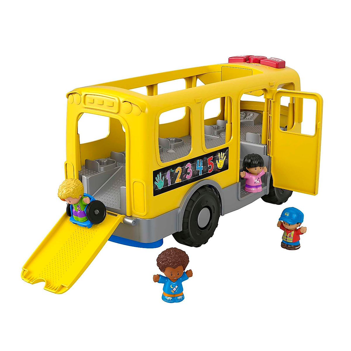 Fisher-Price Little People Yellow School Bus (Mattel GTL68), Spanish Version