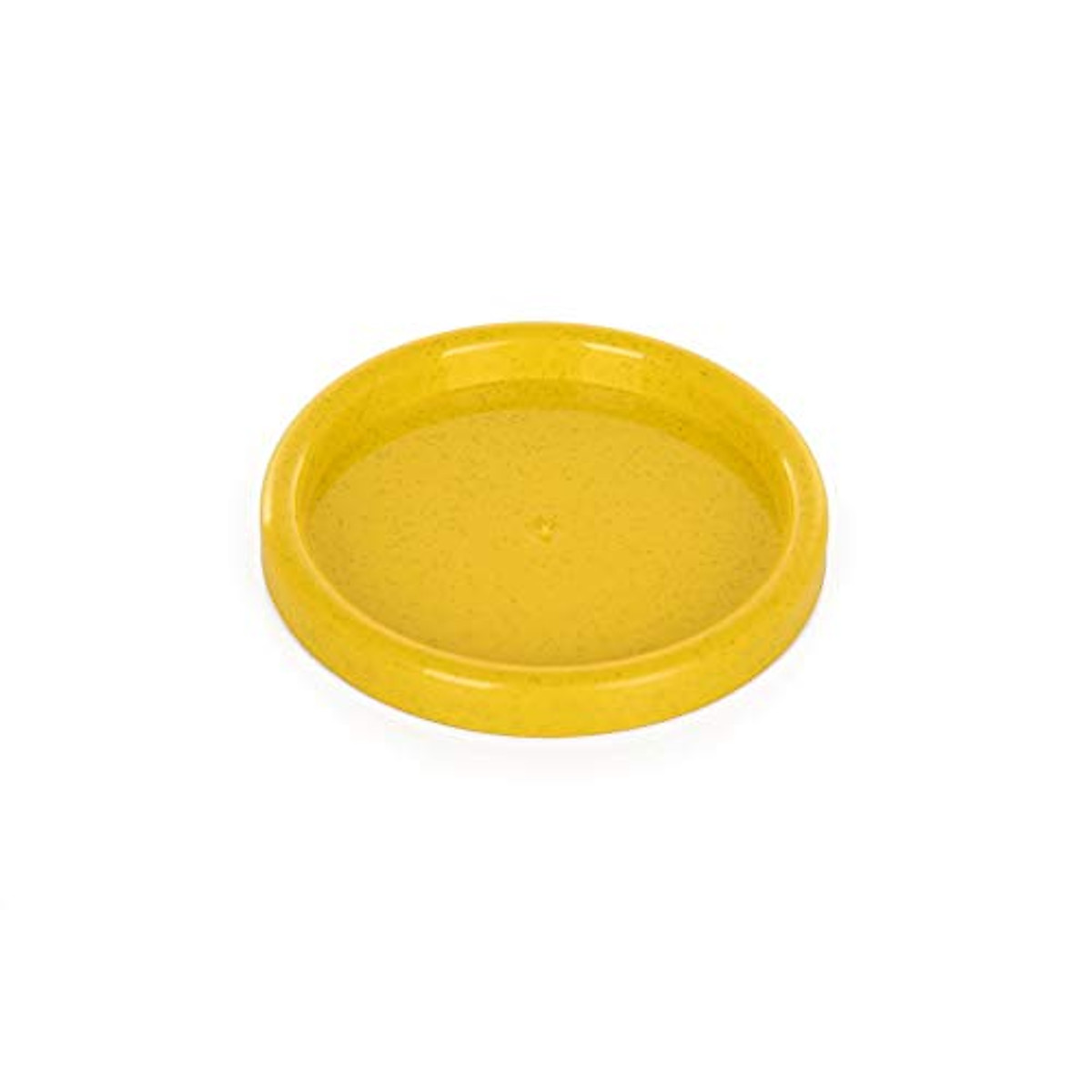 Mintra Home Durable Plastic Coasters 4pk (Yellow) - 09053 - for Drinks, Coffee, Water - Drink Cup Holder for Kitchen, Home, Table Protection (Protect Furniture from Water Marks & Damage)
