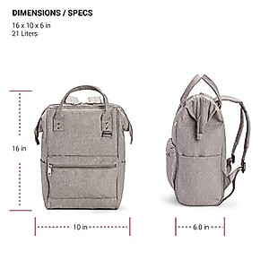 SwissGear 3576 Laptop Backpack, Grey, 12-Inch