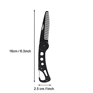 Beard Brush, Foldable Stainless Steel Beard Set Beard Hair Removal Razor Strops Men Beard Mustache Styling For Razor Strops Comb Folding Comb