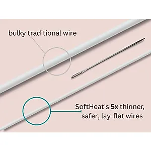 Perfect Fit SoftHeat - Queen Micro-Fleece Heated Blanket - Luxuriously Warm & Soft Electric Blanket, Patented Low-Voltage Technology (Natural, Queen)