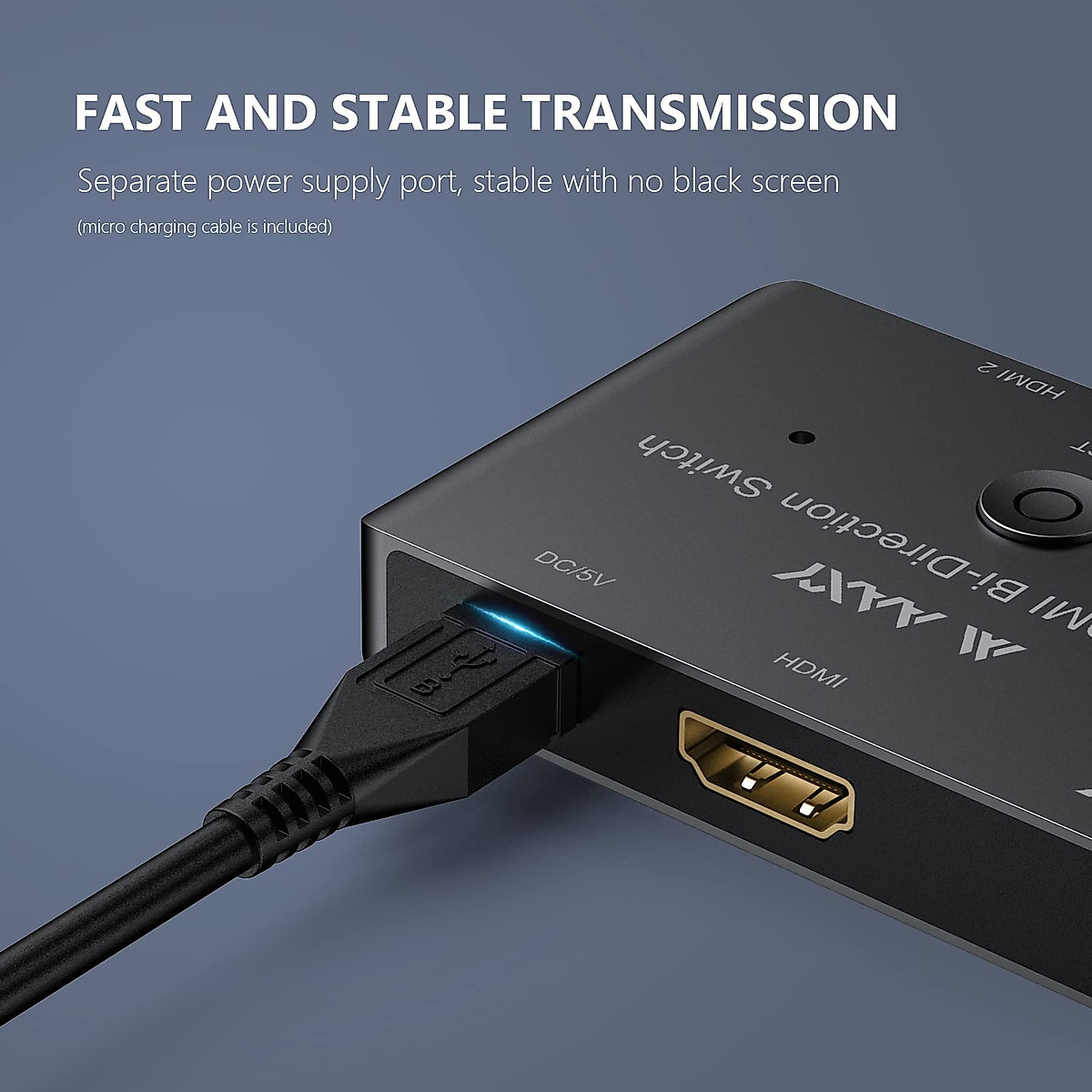 8K HDMI Splitter【HDMI 2.1 Cable 4FT】, 8K@60Hz HDMI Switch, 48Gbps Bidirectional HDMI Switcher 2 in 1 Out, Support 4K@120Hz, Dynamic HDR, HDCP 2.3, Compatible with Xbox X/PS5/8K TV(Only one Monitor)