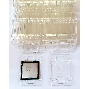 50PCS Computer CPU Case Tray Packaging Clamshell for Intel LGA775 LGA1150/1151/1155 /1156 i3 i5 i7 CPU Protector Cover (50pcs Shell fit Intel)