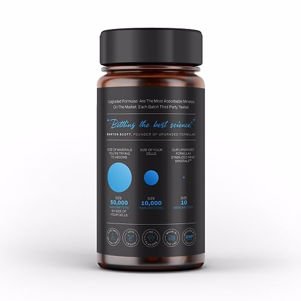 Upgraded Formulas Nano Magnesium Supplement, 3rd Party Clinical Trial, Improves Deep Sleep up to 250%, REM Sleep Up to 160% in only 14 nights - Enhances Calm, 30 Capsules