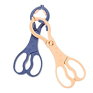 DOITOOL 2pcs Baby Bottle Holder Scissor Anti- Slip Feeder Clamp Baby Milk Bottle Clamp Feeding Bottle Tong Feeder Clip High Temperature Resistant Pacifier Tong