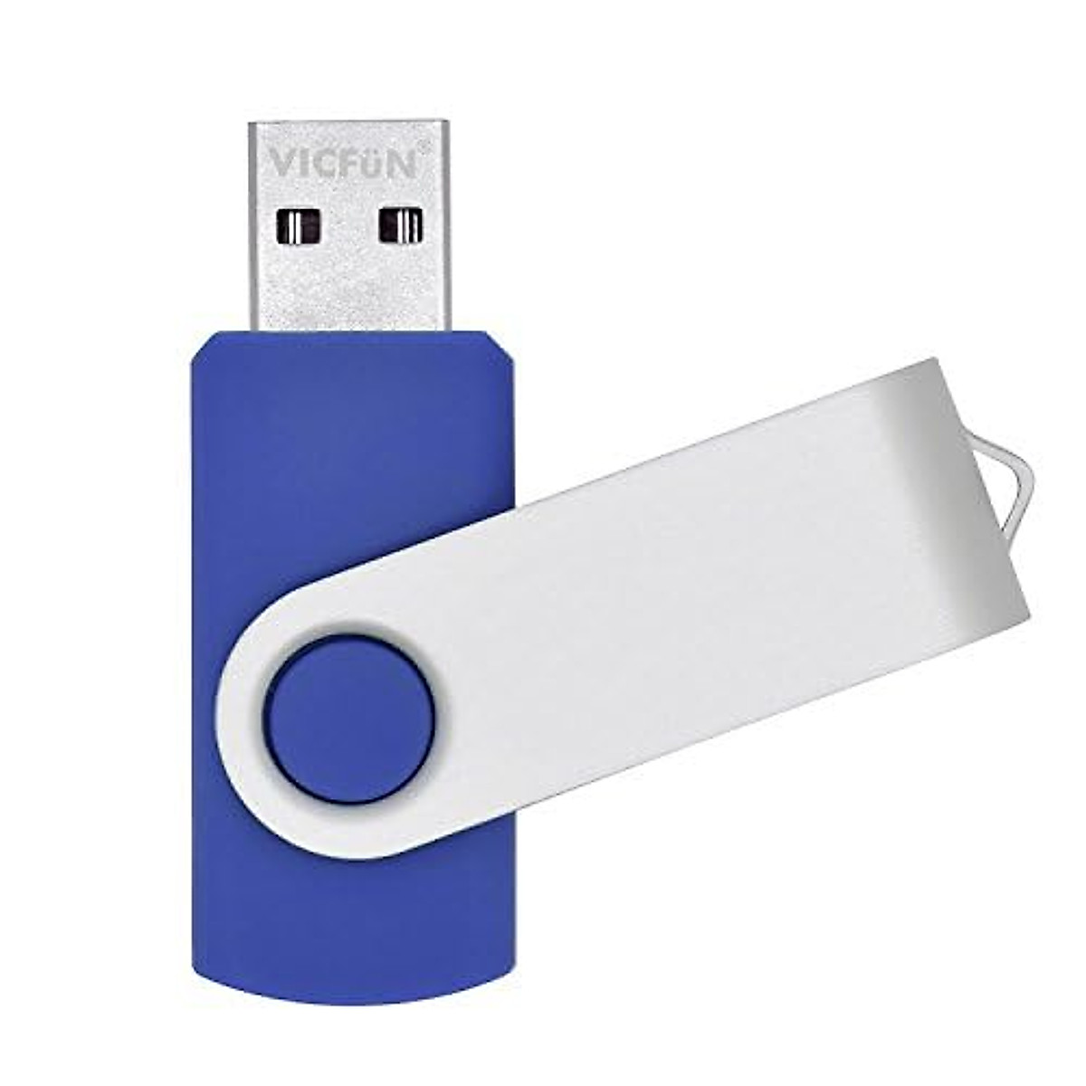 VICFUN 100 Pack 128MB USB Flash Drive 128MB Flash Drives Bulk 100pcs USB 2.0 Blue/Black