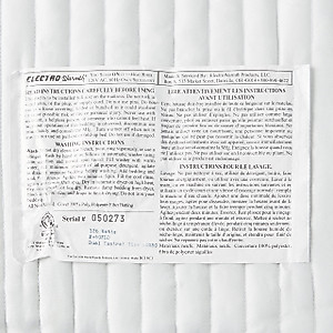 Electrowarmth M60Fld Queen Two Controls Heated Mattress Pad, 60-Inch by 80-Inch, White, Queen-Standard-Dual