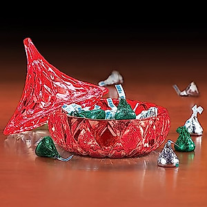 Godinger Red Crystal Hersheys Kiss Candy Dish