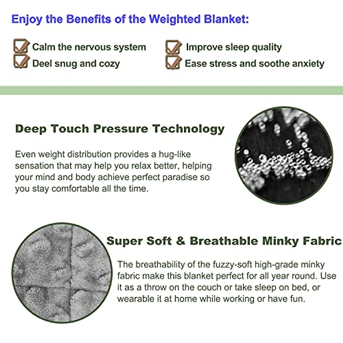 DANDMLLC Weighted Blanket, 10 lbs Wearable Blanket Hoodie, Bead Filled Weighted Hoodie Helps Sleep, Heavy Blanket with Pocket for Bed, Machine Washable Oversized Poncho for Adults