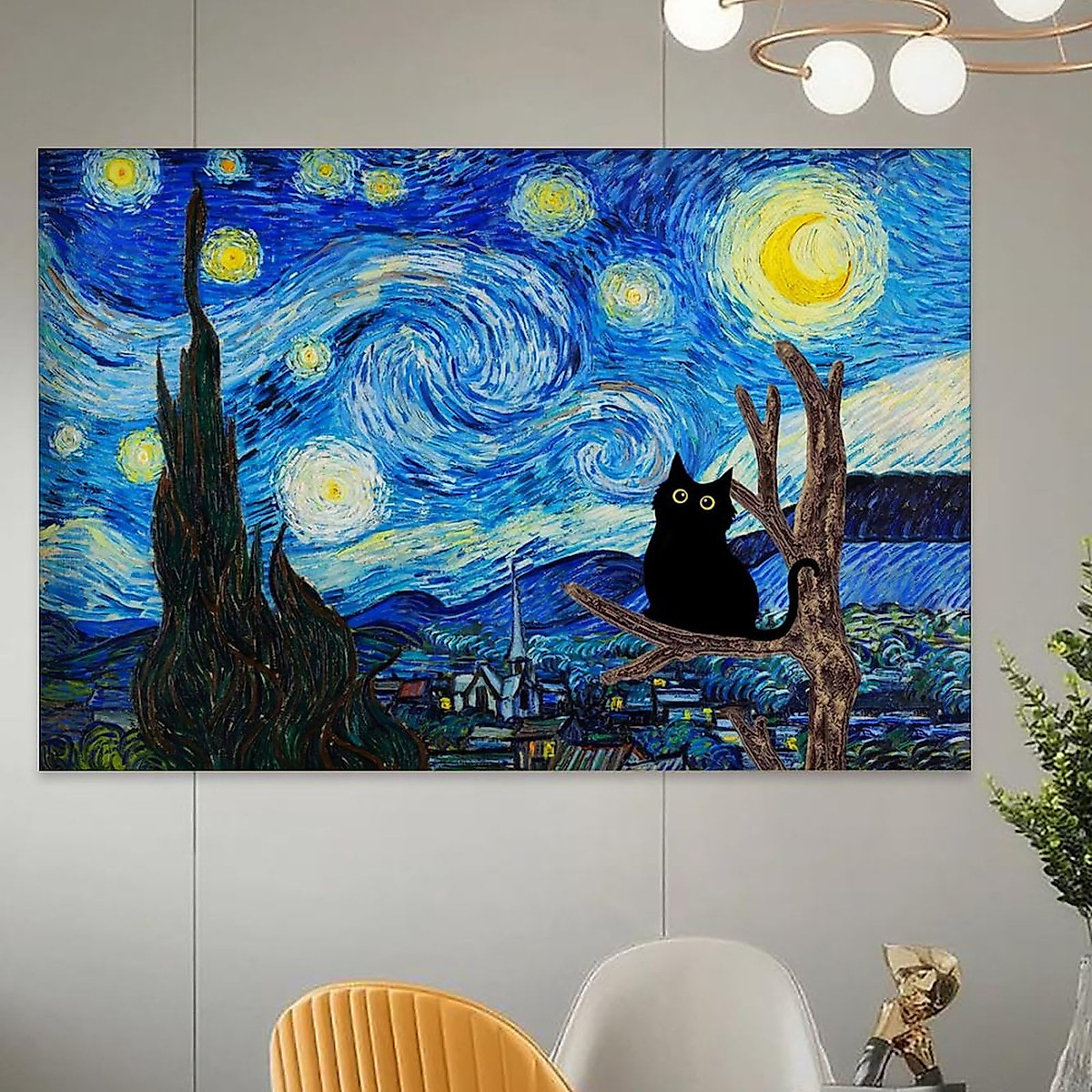 VBKYFNZ Cat Poster Decorative Painting Canvas Wall Art Living Room Posters Bedroom Painting 12x18inch(30x45cm) Unframe-Cat