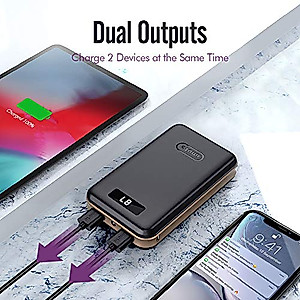 imuto 20000mAh Portable Charger Compact Power Bank External Battery Pack LED Digital Display Smart Charge Compatible with iPhone 12 Max Pro 11 XR 10 7 Plus, Samsung S10 Plus, Note 10, Tablets & More