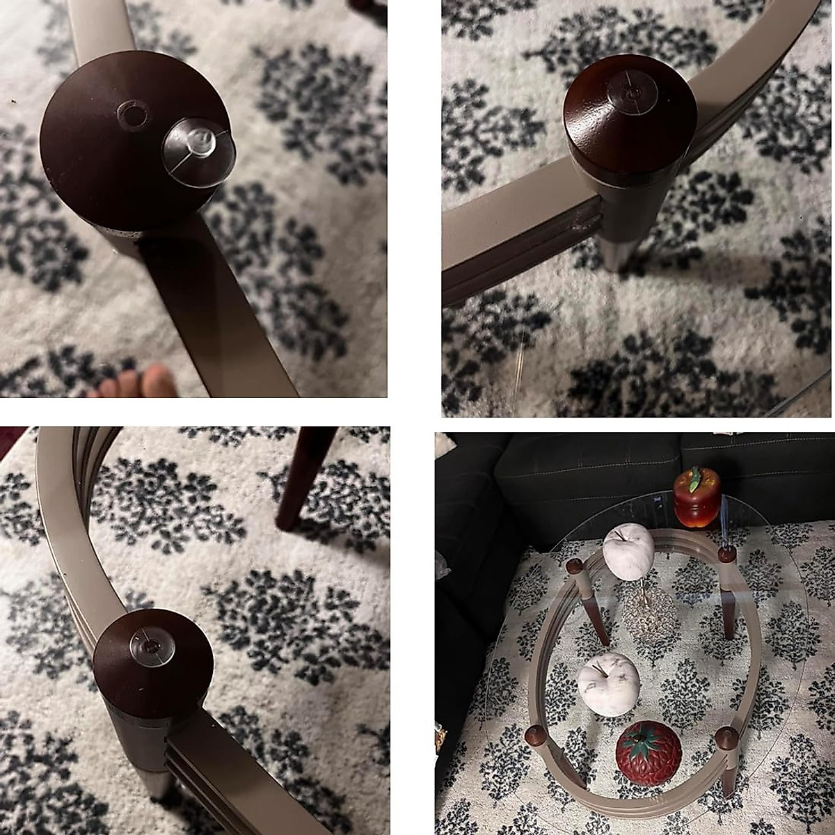 bnafes 18mm/0.7" Furniture Desk Glass Transparent Anti-Collision Suction Cups Sucker Hanger Pads for Glass Plastic Without Hooks, Pack of 10