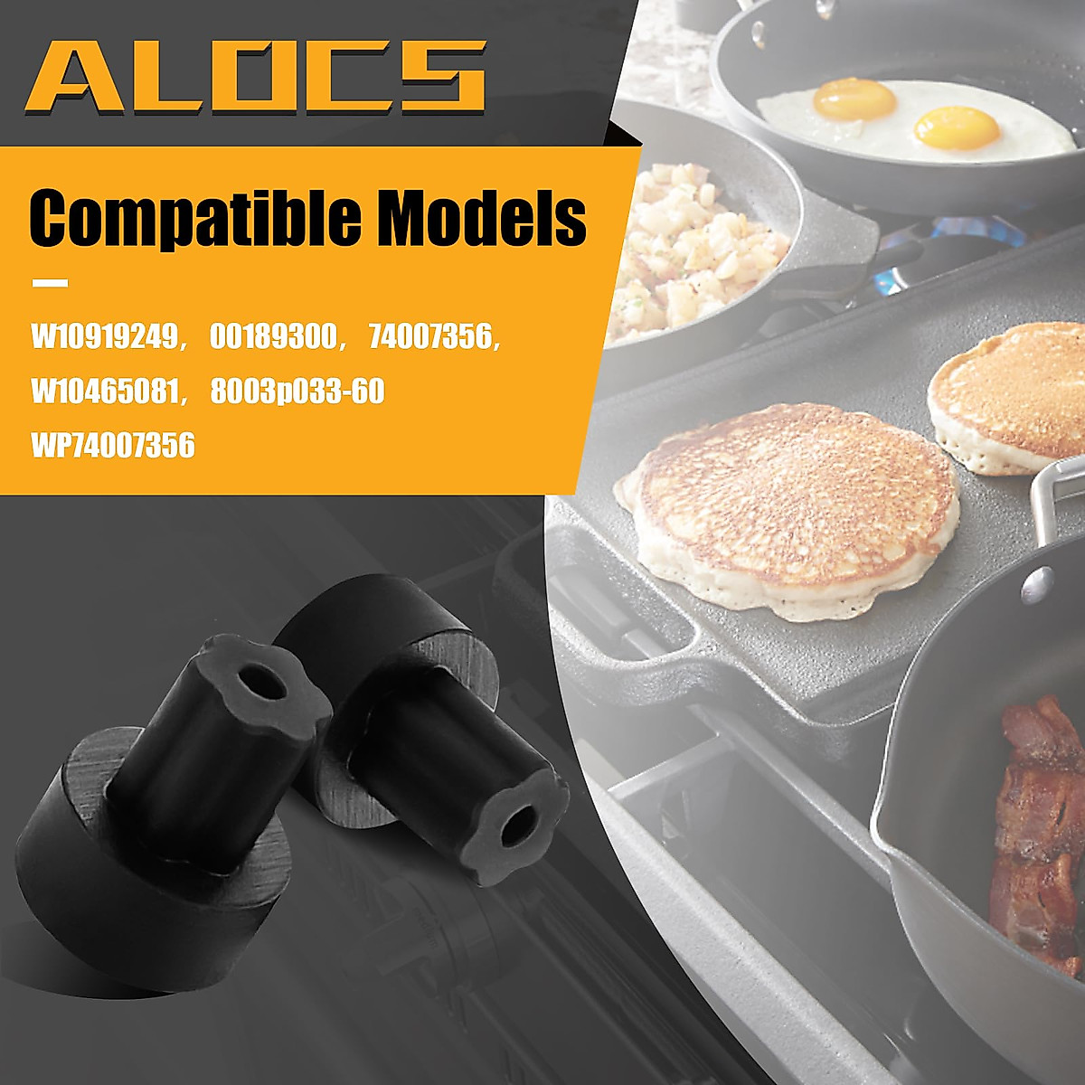 Stove Grate Rubber Feet for Samsung - W10919249 Range Grate Rubber Feet Replacement for Samsung Kitchenaid Maytag Whirlpool, Samsung Stove Parts NX58J5600SG NX58M6630SS NX58F5500SS (14 Pack)