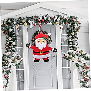 BESPORTBLE 1 Set DIY Christmas Decoration Statue Decor Christmas Christmas Ornaments Felt DIY Felt Christmas Santa Claus Detachable Ornaments Felt Craft Adornment Hanging Ornaments Red