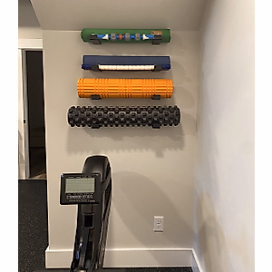 StoreYourBoard Yoga Mat Storage Rack, Foam Roller, Exercise Fitness Bands, Wall Hooks Gym Organizer