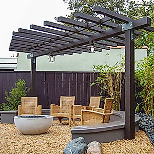 Gruenlich Semi Flush Mount Ceiling Light Fixture for Outdoor and Indoor, One E26 Medium Base 60W Max, Metal Housing and Metal Cage, Bulb not Included, 1-Pack, Oil Rubbed Bronze Finish