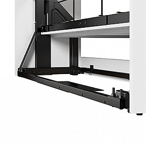 Pemberly Row Edgar Easy-Lift Dual Piston Queen Size Murphy Wall Bed in White