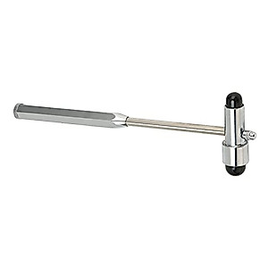 Neurological Massage Hammer, Silicone Neurological Diagnostic Hammer Skin Friendly Zinc Alloy T Shaped for Health Examination