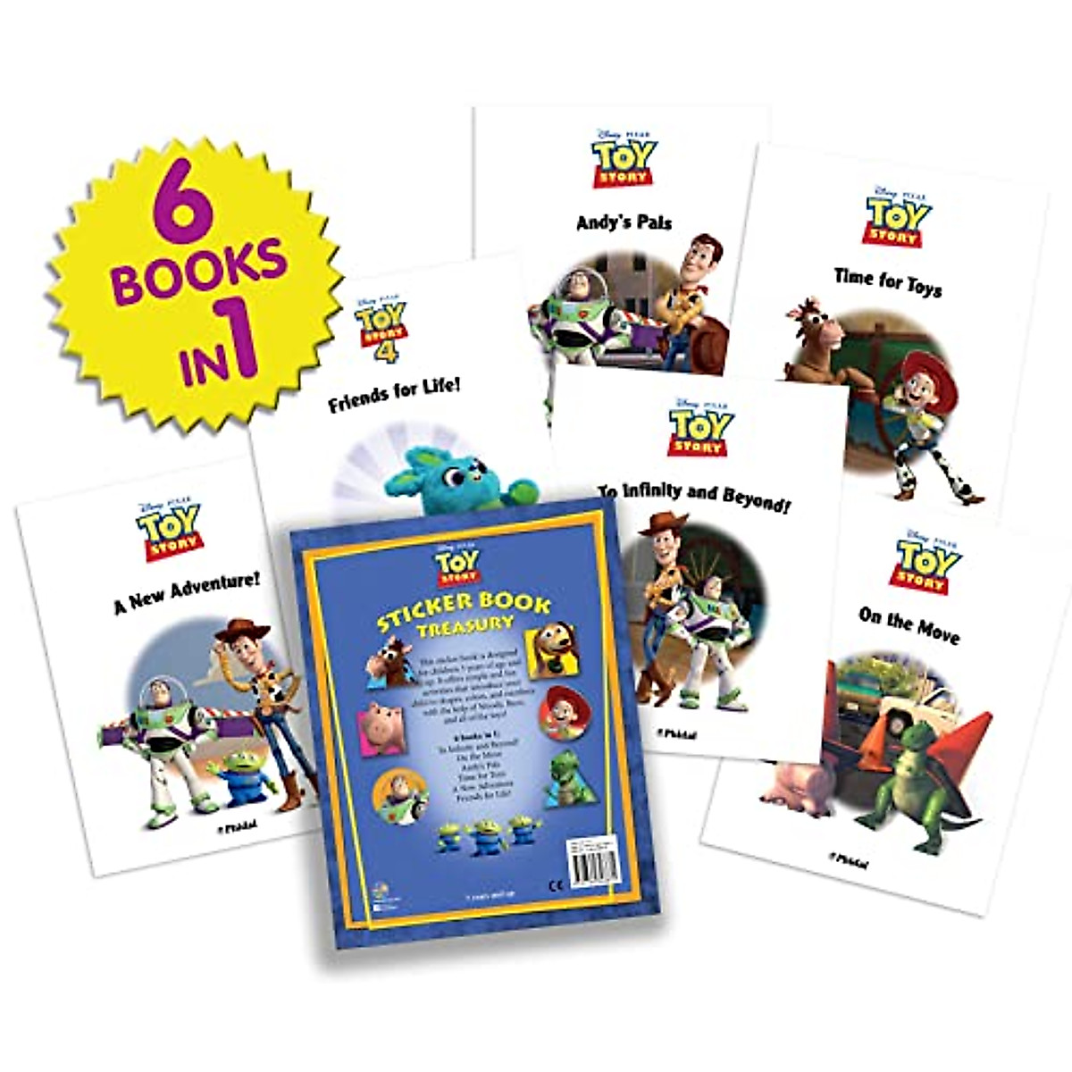 Disney / Pixar Toy Story Sticker Book Treasury - Activity Books for kids, 350 reusable stickers, 96 pages of fun