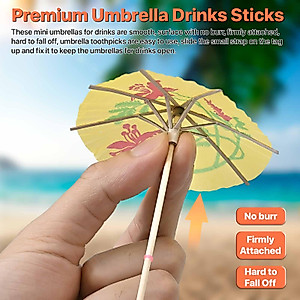 OFCOX Drink Umbrellas, Drink Umbrellas Cocktail Picks, Cocktail Umbrellas, Cocktail Umbrellas for Drinks, Cocktail Decorations for Drinks, Umbrella Drinks Sticks, Mini Umbrellas for Drinks. 150 PCS