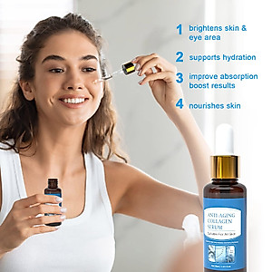 Botox Stock Solution Facial Serum Vitamin C Serum For Face, Anti Aging Collagen Serum Vitamin E, Salicylic & Amino Acids, Botox Facial Serum Reduce Fine Lines, Wrinkles, Plump Skin