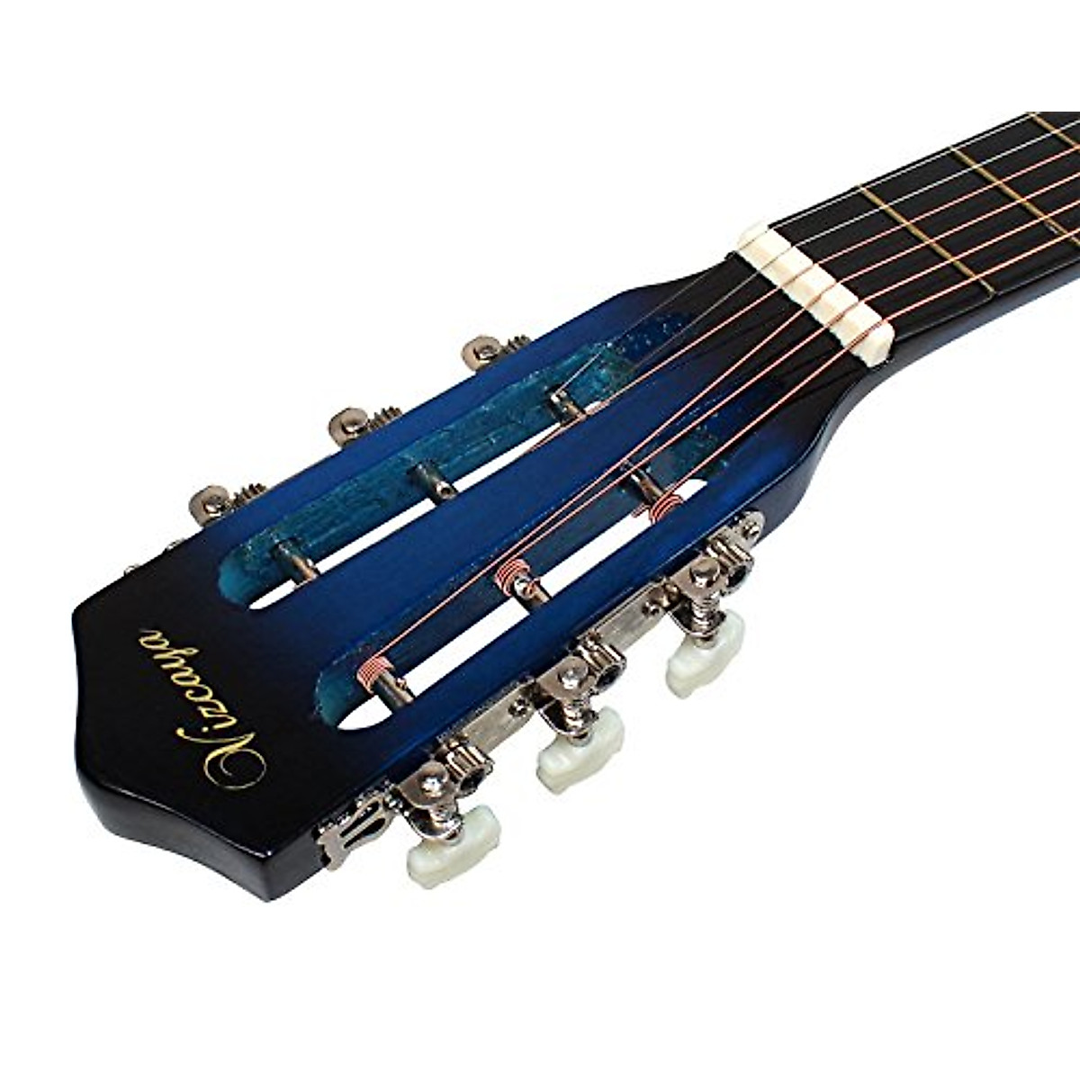 YMC 38" Blue Beginner Acoustic Guitar Starter Package Student Guitar with Gig Bag,Strap, 3 thickness 9 Picks,2 Pickguards,Pick Holder, Extra Strings, Electronic Tuner -Blue