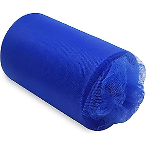 Tulle Fabric Rolls, 6 Inch by 100 Yards(300 feet), Fabric Spool Tulle Ribbon for DIY Tutu Bow Baby Shower Birthday Party Wedding Decorations Christmas Craft Supplies