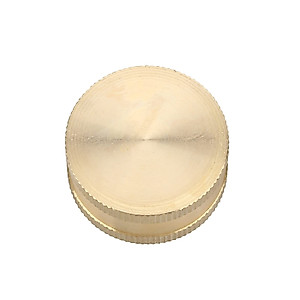 Carbbia 12PCS 3/4" Garden Hose Cap Garden Hose Connector Brass Cap with Washer Female Fitting Cap