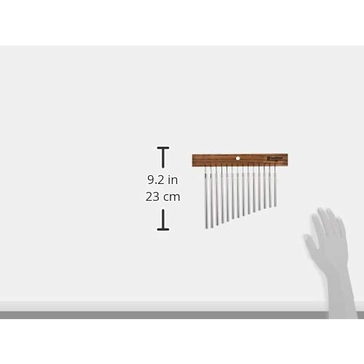 TreeWorks Chimes TRE417 Made in USA Small Single Row Bar Chime, 14-Bar Wind Chime (VIDEO)