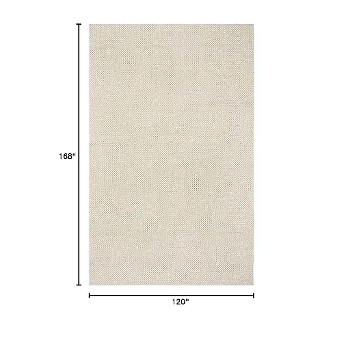 SAFAVIEH Natura Collection Area Rug - 10' x 14', Ivory, Handmade Solid Wool, Ideal for High Traffic Areas in Living Room, Bedroom (NAT801A)
