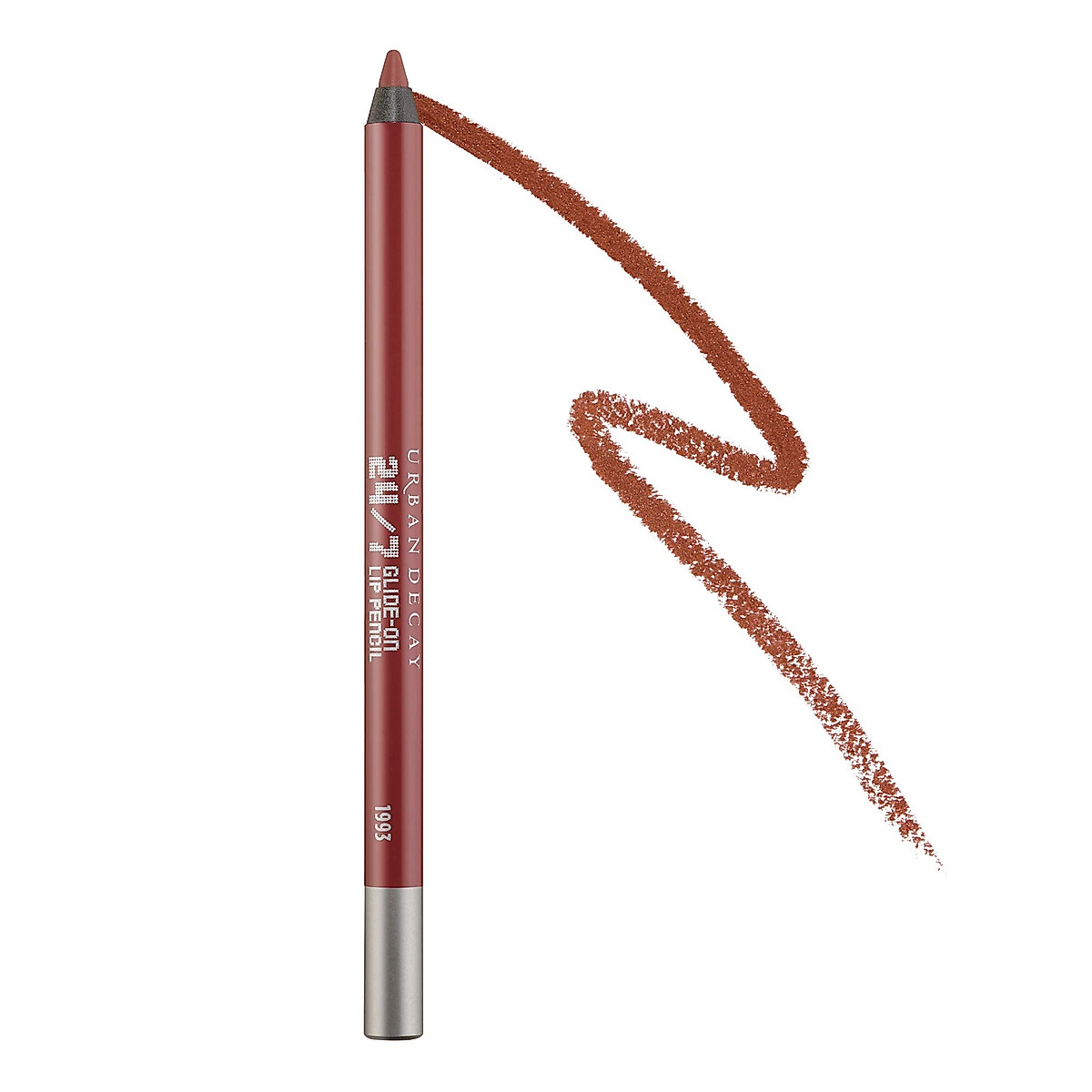 URBAN DECAY 24/7 Glide-On Waterproof Lip Pencil (1993 - Medium Brown), Smudge-Proof, Longwearing Lip Liner, Smooth & Creamy Colors, Moisturizing Formula with Vitamin E - 0.04 oz