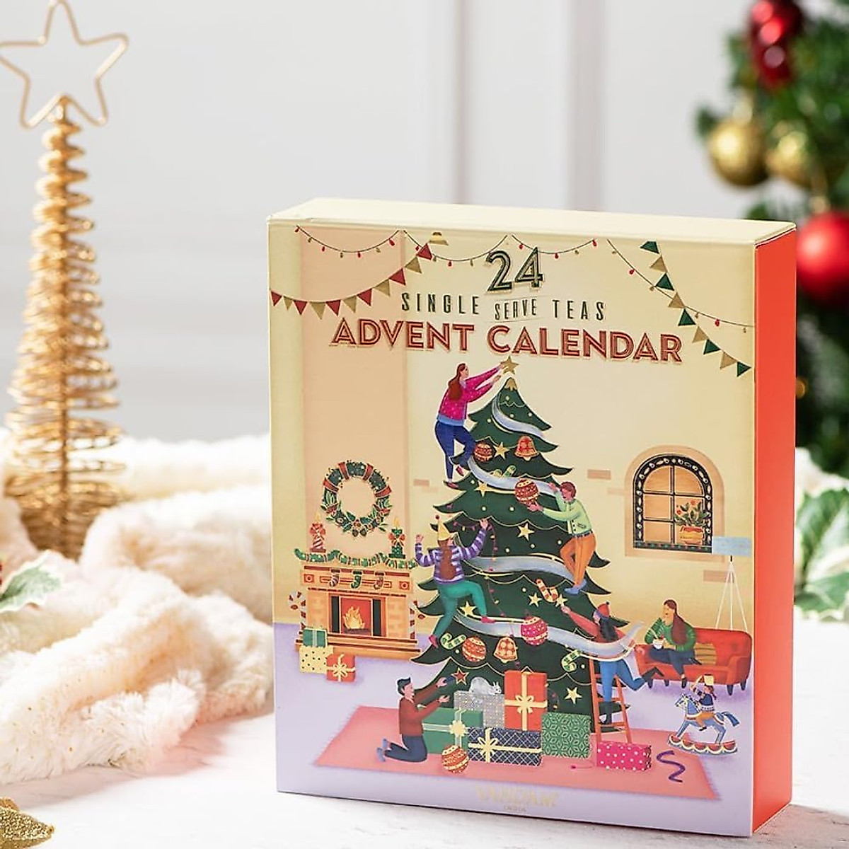 Limited Edition - Advent Calendar 2024 Tea Bags 24 Unique Flavors - Luxury Holiday Gift Box | Christmas Advent Calendar 2024 for Adults | Advent Calendar 2024 Adult Women and Men | VAHDAM