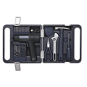 HOTO Cordless Brushless Drill Tool Set, Outstanding Appearance, Hidden Buckle, Unique LED Screen, Intelligent Digital Display, Safe, Exquisite & Practical, High-end Drill Kit for Home/Daily Use