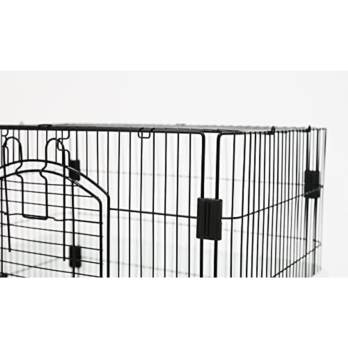 26" Rabbit Cage Carry with Pull Out Tray and Caster Size: L25 XW17 XH21 (Black)