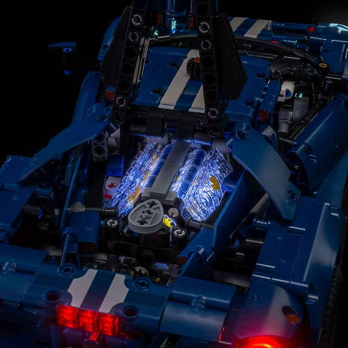 LIGHT MY BRICKS Light Kit Compatible with Lego Technic 2022 Ford GT 42154 (Set Not Included)