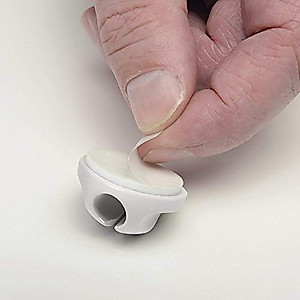 D-Line Cable Tidy Clips - Self-Adhesive - Multipurpose Cord Holder - Cable Tidy Bases 6pk, Black/Gray/White