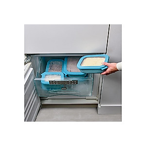 Mepal – Multi Bowl Cirqula 3-Piece Set – Food Storage Container with Lid - Suitable as Airtight Storage Box for Fridge & Freezer, Microwave Container & Servable Dish - 500, 1000, 2000ml - Nordic Sage