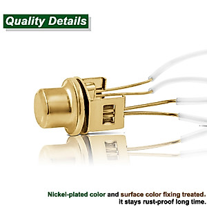 Lamp Shade Light Bulb Clip Adapter,Lamp Shade Holder with Cap Knob Finial and Silicone Levelers,Clip on Lampshade Adapter to Keep Lamp Shade in Place (Gold)