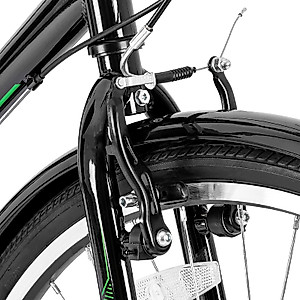 HH HILAND 700C Hybrid Bike, Step-Through or Step-Over Frame Commuter City Bike, 7 speeds Cruiser Bicycle for Men Women