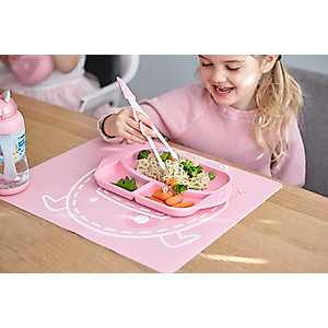 Kids Training Chopsticks with Hinge & Removable Rings, Kids Chopsticks Helpers, BPA/Phthalate/Melamine Free, 36 Month+