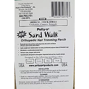 Polly's Sand Walk Orthopedic Bird Perch, Medium