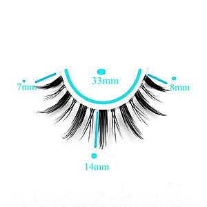 Manga Lashes, Clear Band Anime Lashes 4 Pack, Spiky Anime False Eyelashes Natural Look, Japanese Lashes Looks Like Cluster Manga Lashes Individual, Reusable Cosplay Wispy Strip Eyelashes, Asian Lashes, Style A01 By Mikiwi