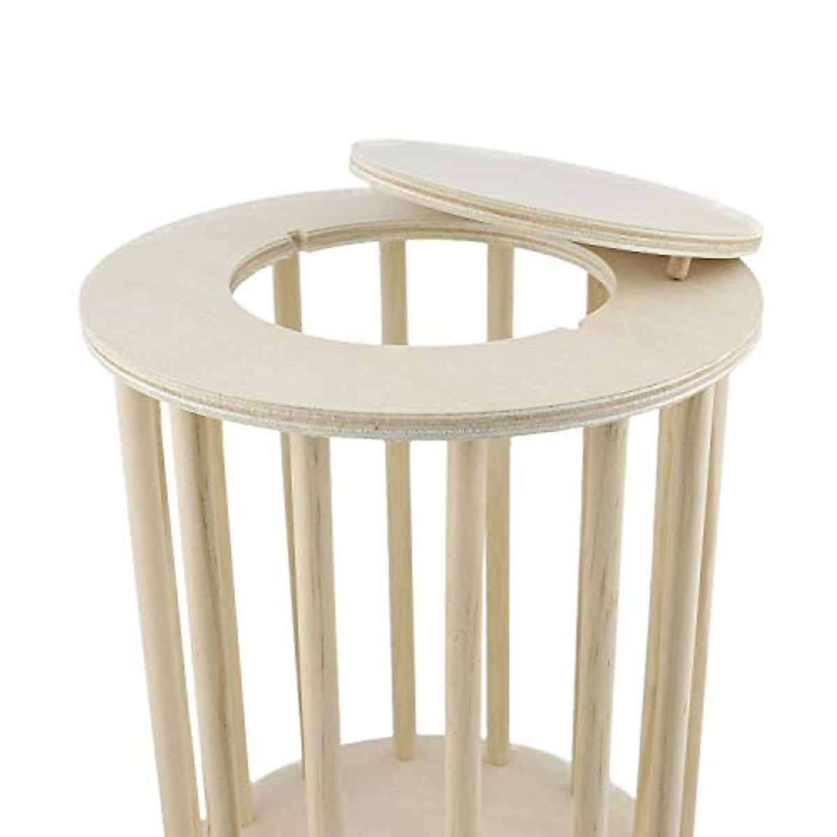 Rural365 Rabbit Hay Feeder Rack for Small Animals, 7.6in Round - Bunny Feeder, Guinea Pig Food Bowl, Chinchilla Hay Bin